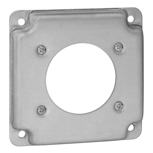 Thomas & Betts Steel City Pre-Galvanized Steel Outlet Box Cover 4 Inch ...