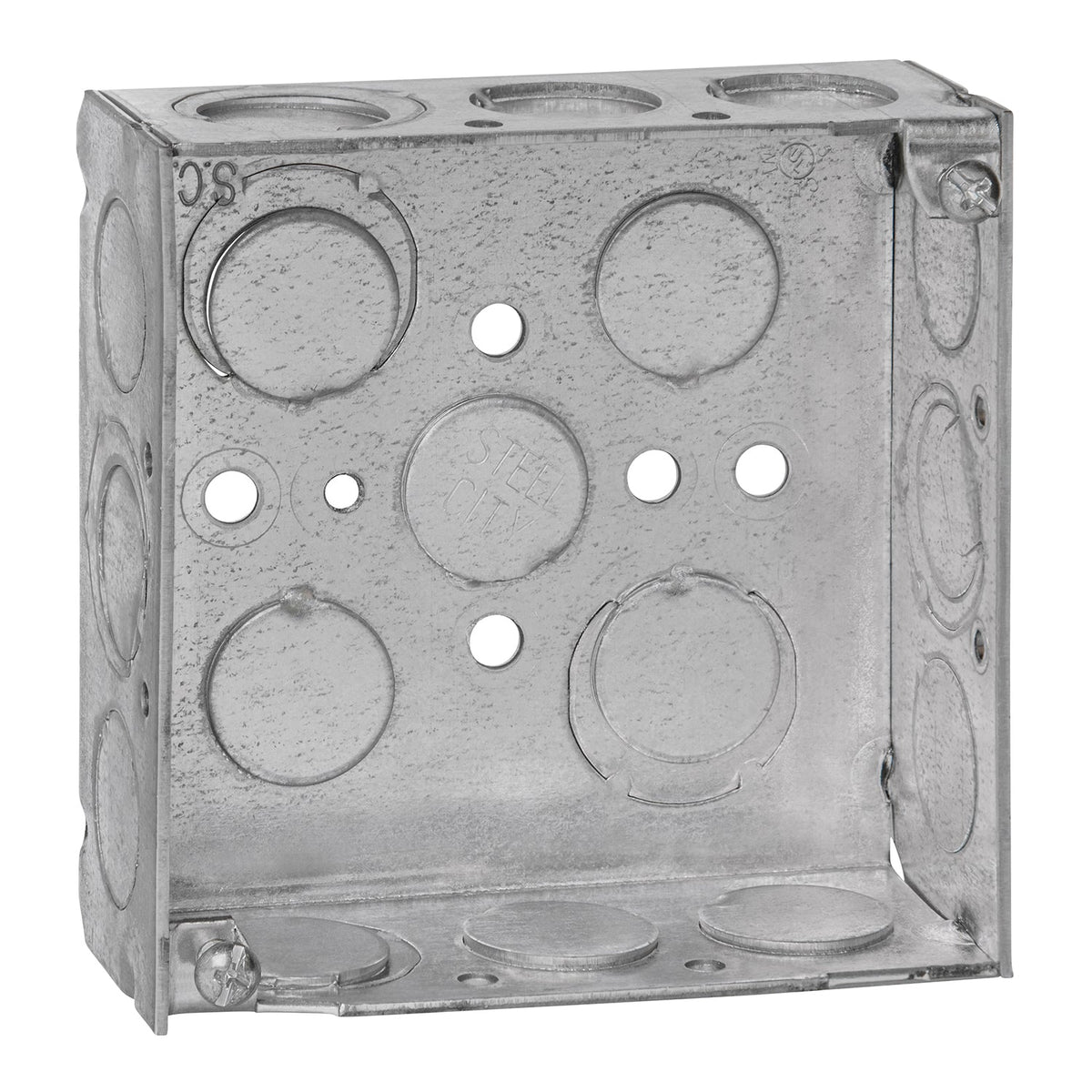 Thomas & Betts Steel City 4" Steel Square Box w/ Ground Bump - Swanton ...